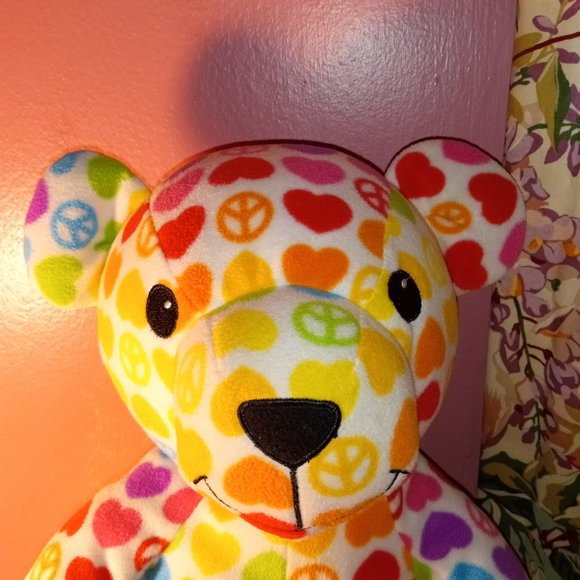 Toys | Melissa Doug Bear Groovy Toy Plush Stuff Animal 17 Rainbow ...